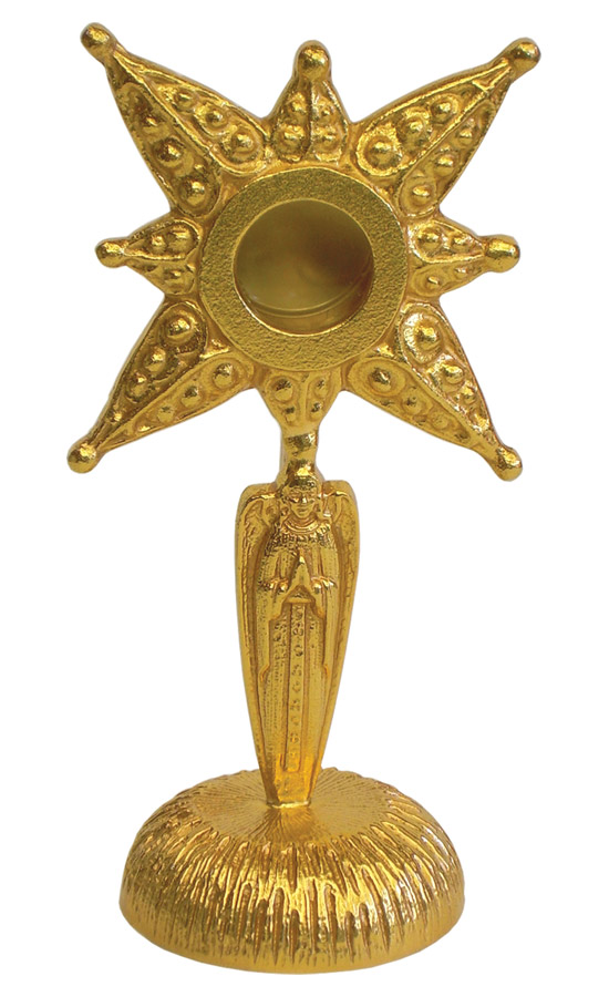 Reliquiario sacro liturgico con angelo orante e fusioni a rilievo | Reliquiari e teche da ...